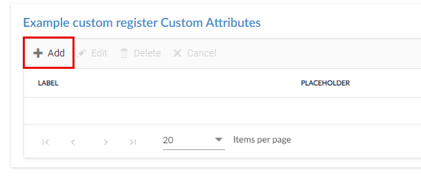 Custom fields for registers
